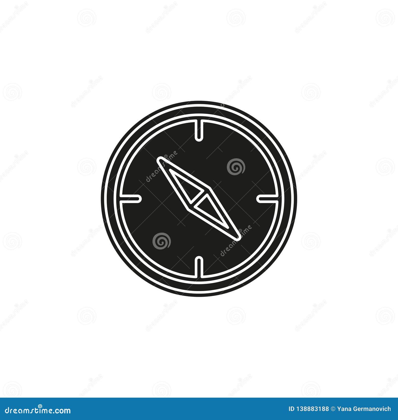 Vector Compass Icon - Navigation Symbol - Direction Icon Stock ... Vector Compass Icon - Navigation Symbol - Direction Icon Stock ...