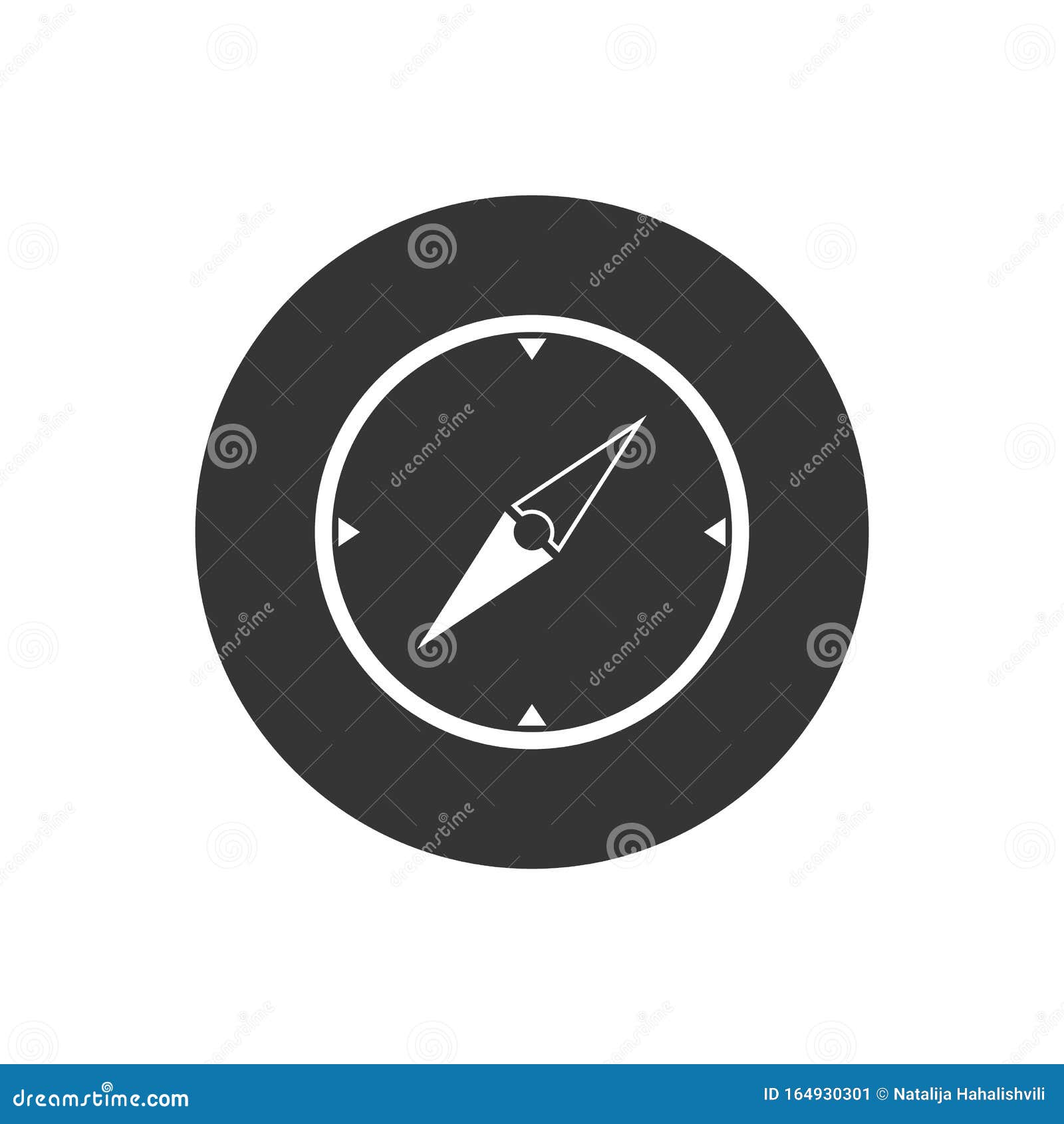 Vector Compass Icon. Vector Web Design in Flat Style Stock Vector ...