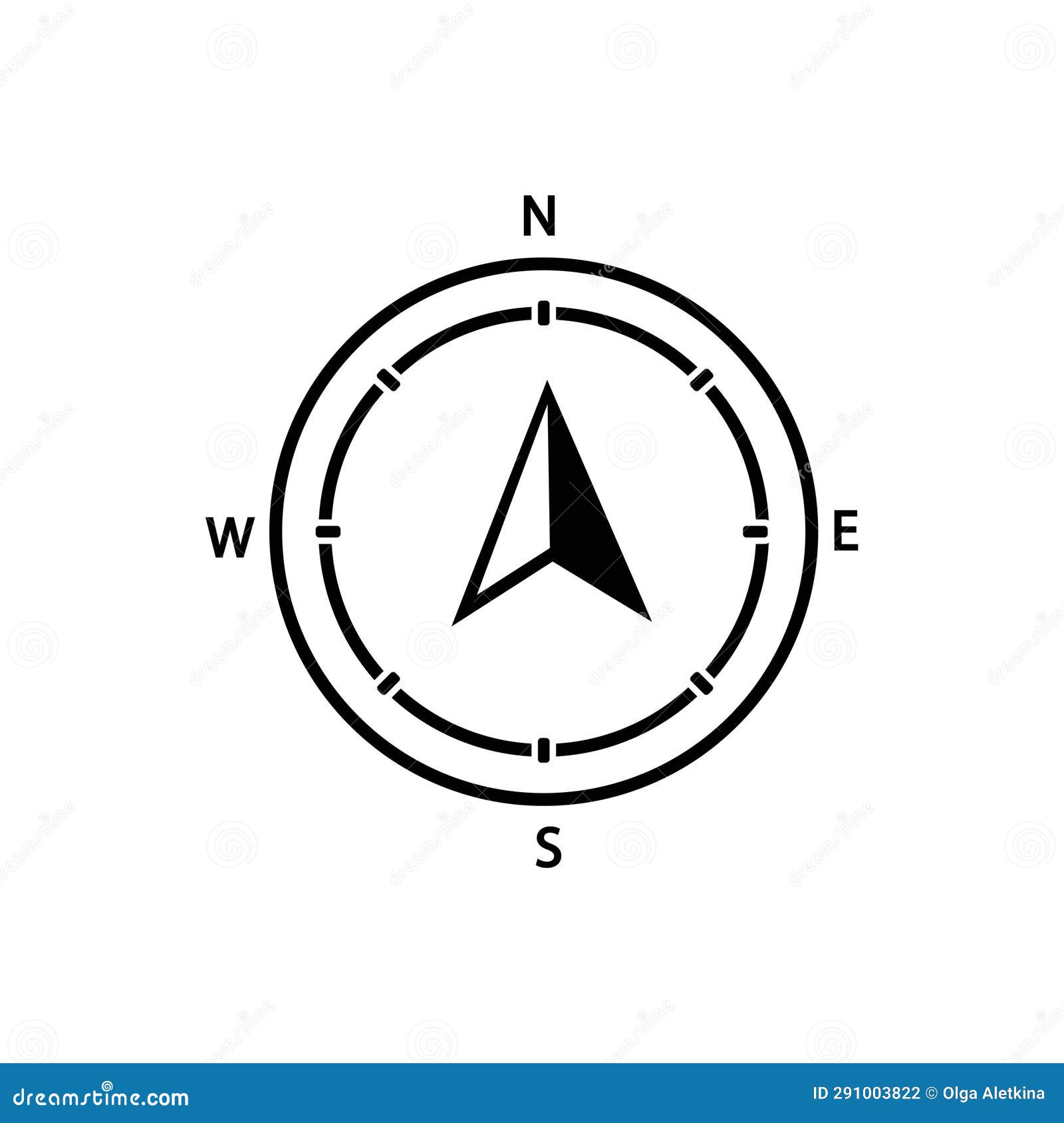 Vector Compass Rose with North, South, East and West Indicated Stock ... Vector Compass Rose with North, South, East and West Indicated Stock ...