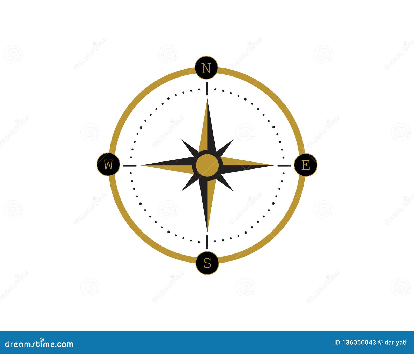 Vector - Compass Signs and Symbols Stock Vector - Illustration of ...