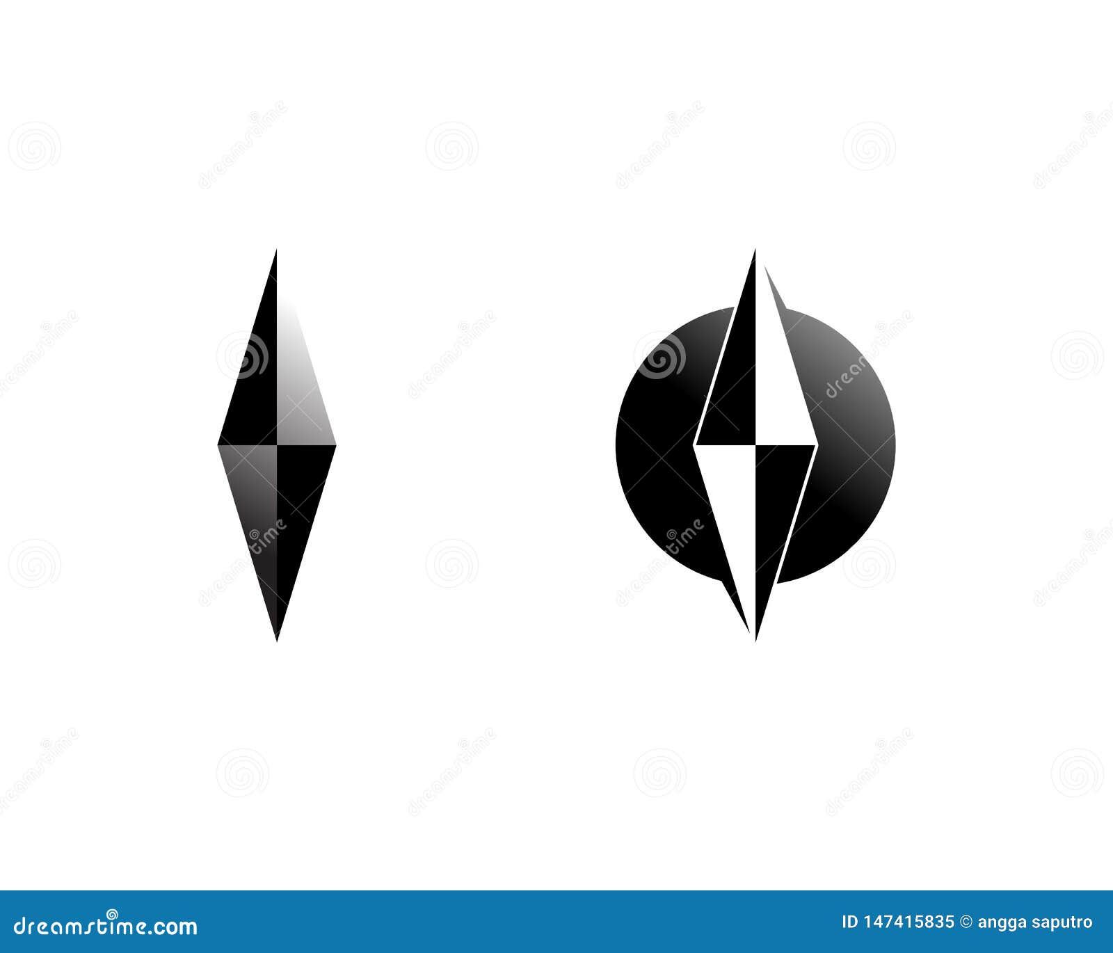 Vector - Compass Signs and Symbols Logo Stock Illustration ...