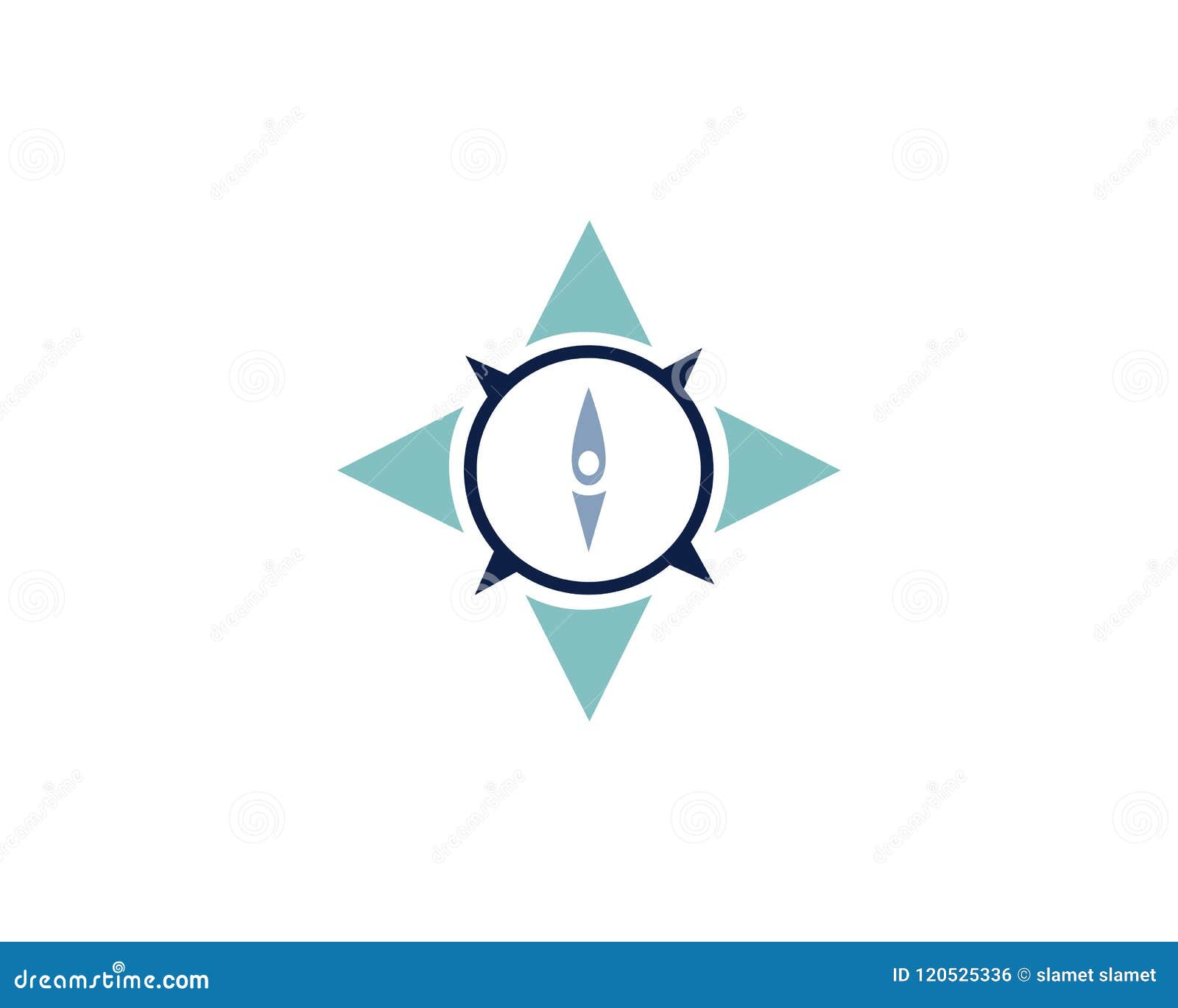 Vector - Compass Signs and Symbols Logo Stock Vector - Illustration of ...