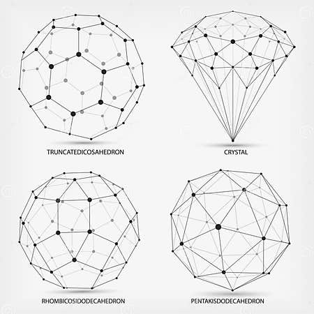 Vector. Complex Geometric Shapes. Diamond. Abstract Geometric ...