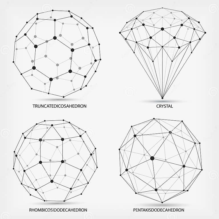 Vector. Complex Geometric Shapes. Diamond. Abstract Geometric ...