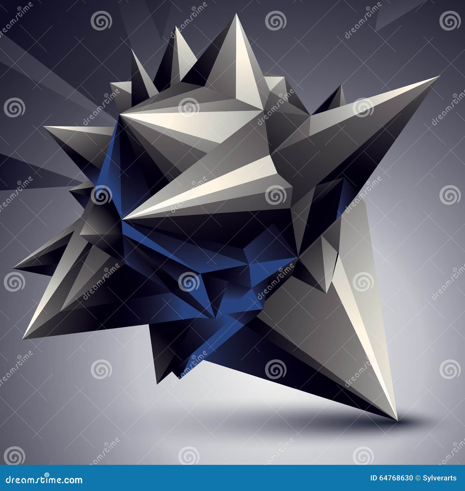 Vector Complicated 3d Backdrop, Modern Digital Technology Style ...