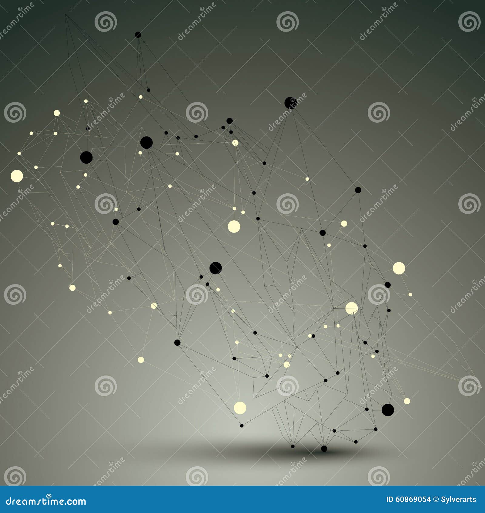 Vector Complicated 3d Figure, Modern Digital Technology Style Stock ...