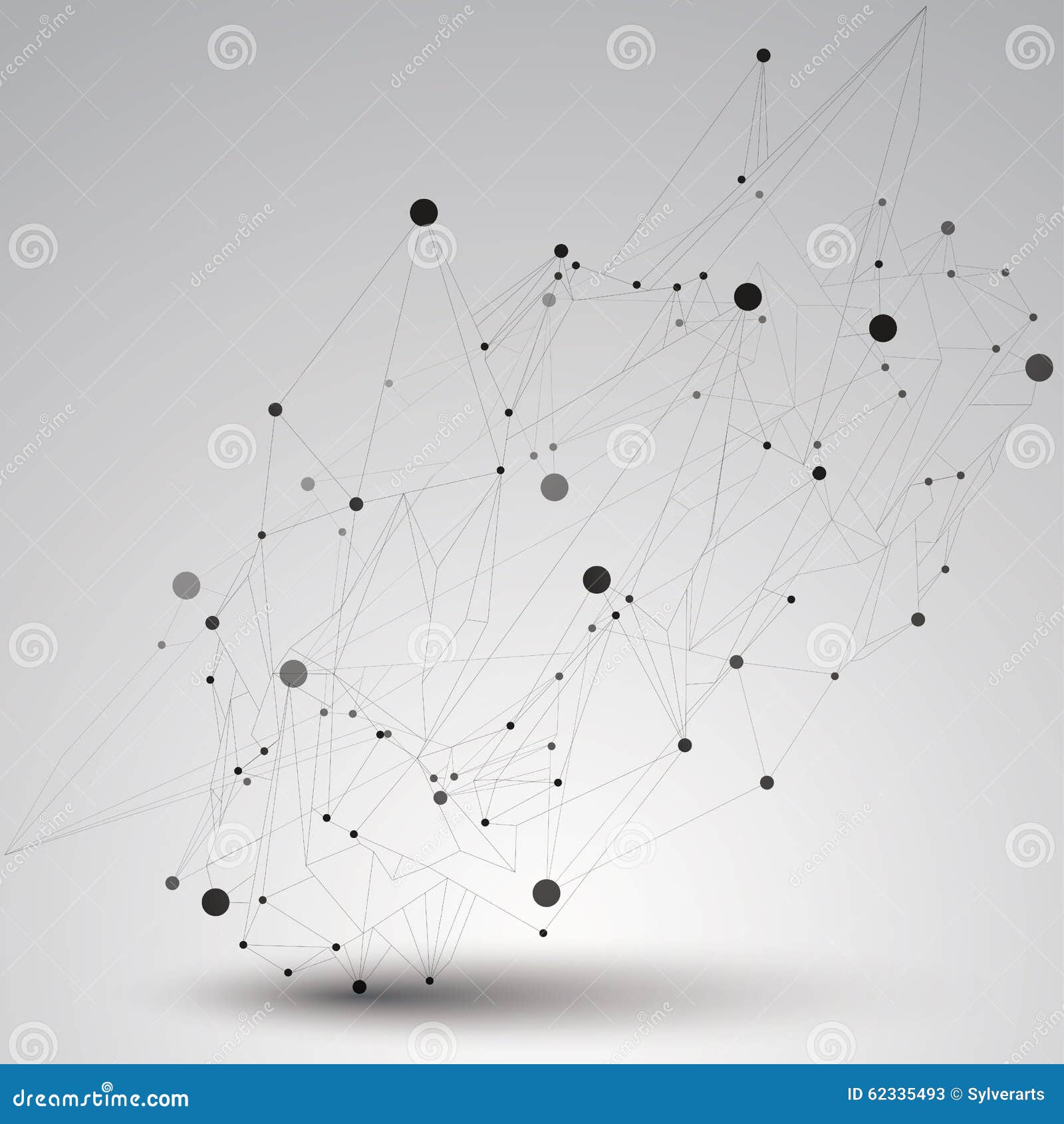 Vector Complicated 3d Figure, Modern Digital Technology Style Stock ...