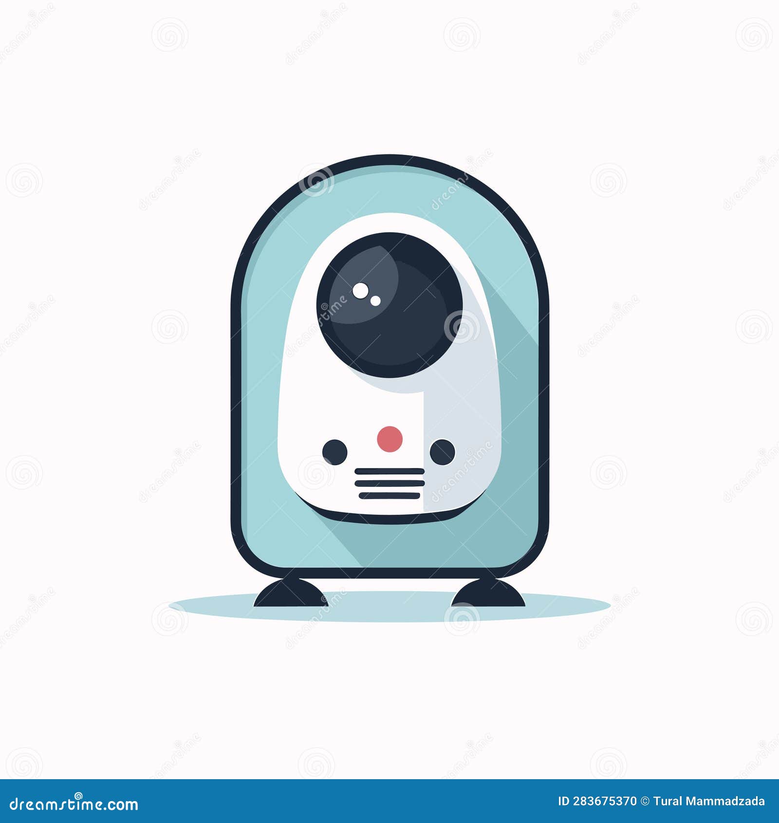 Vector of a Computer with a Camera on Top of it - Technology Concept ...