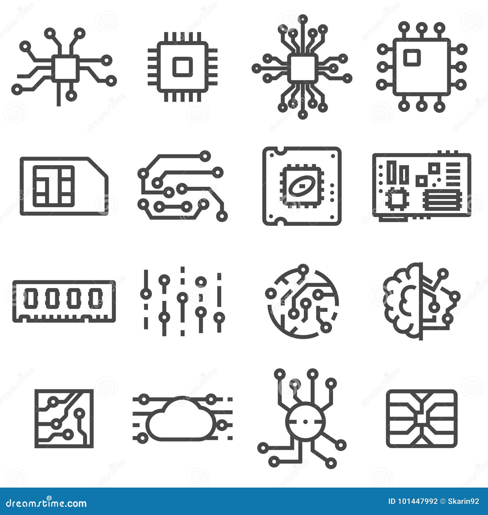 Vector Computer Chips Icons Set Stock Illustration - Illustration of ... Vector Computer Chips Icons Set Stock Illustration - Illustration of ...