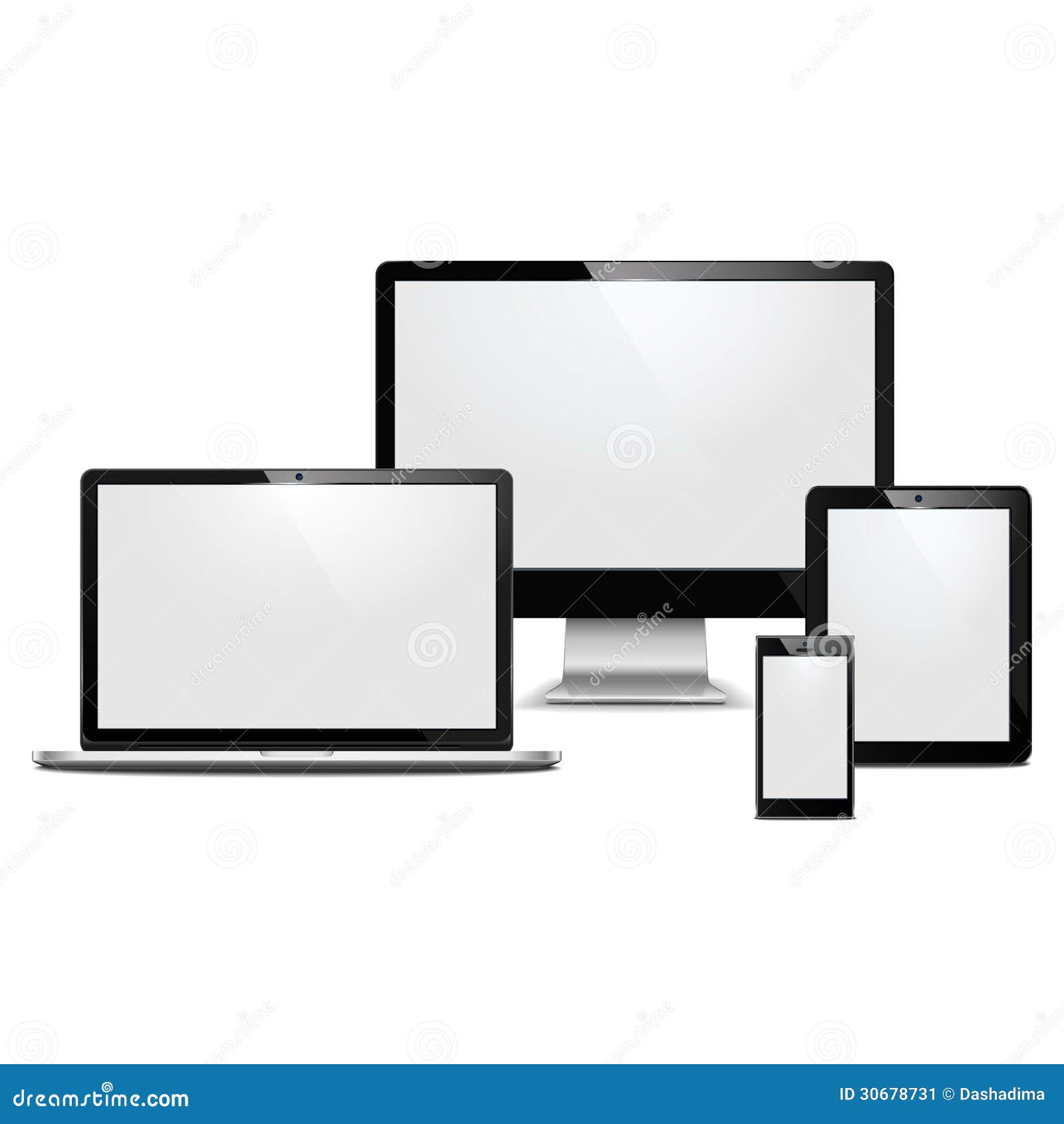 Computer Devices Illustration Stock Image | CartoonDealer.com #40875817