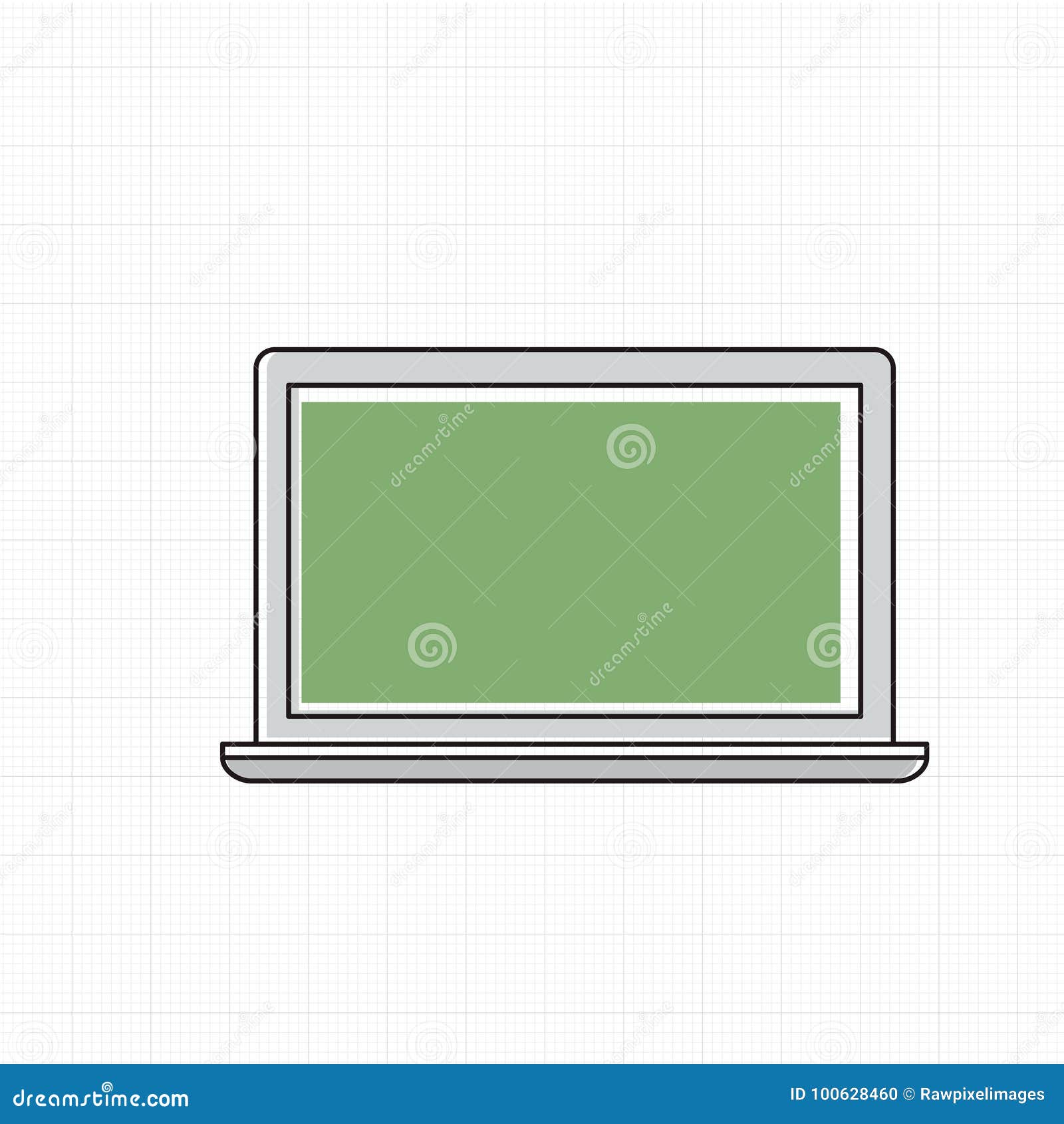 Vector of Computer Digital Device Stock Vector - Illustration of ...