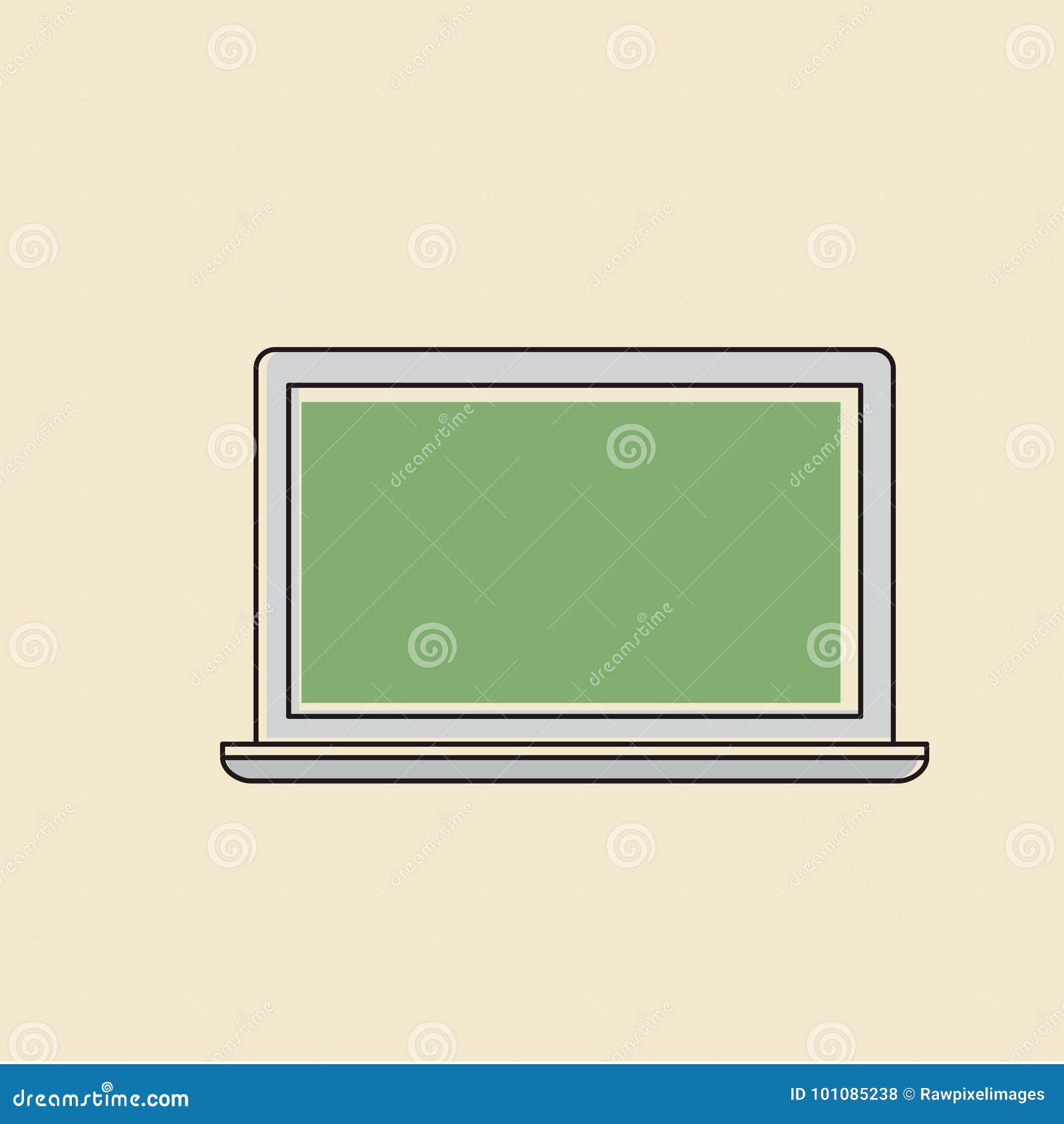 Vector of Computer Digital Device Stock Vector - Illustration of ...