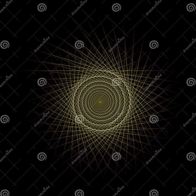 Vector Computer Generated Helix Fractal Generative Art Stock Vector ...