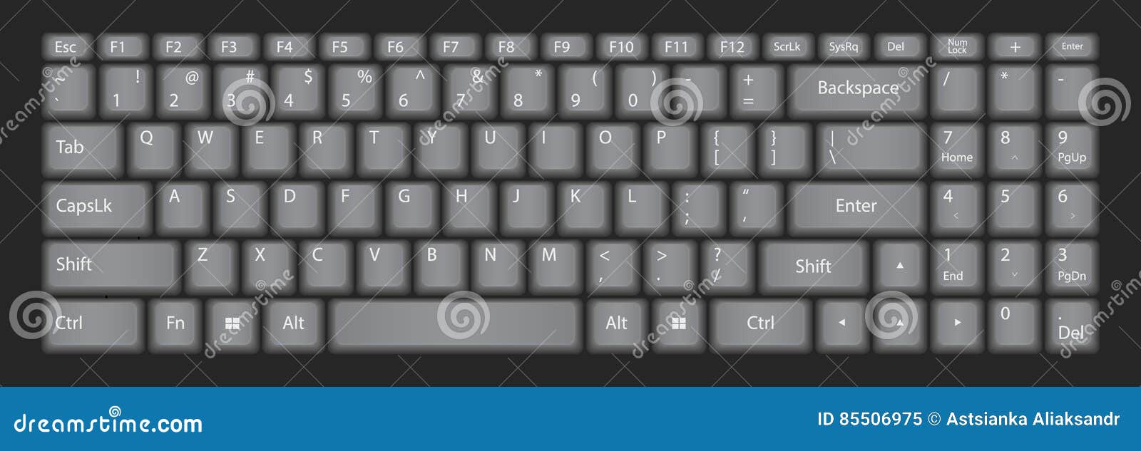 Computer Keyboard Vector Free Download