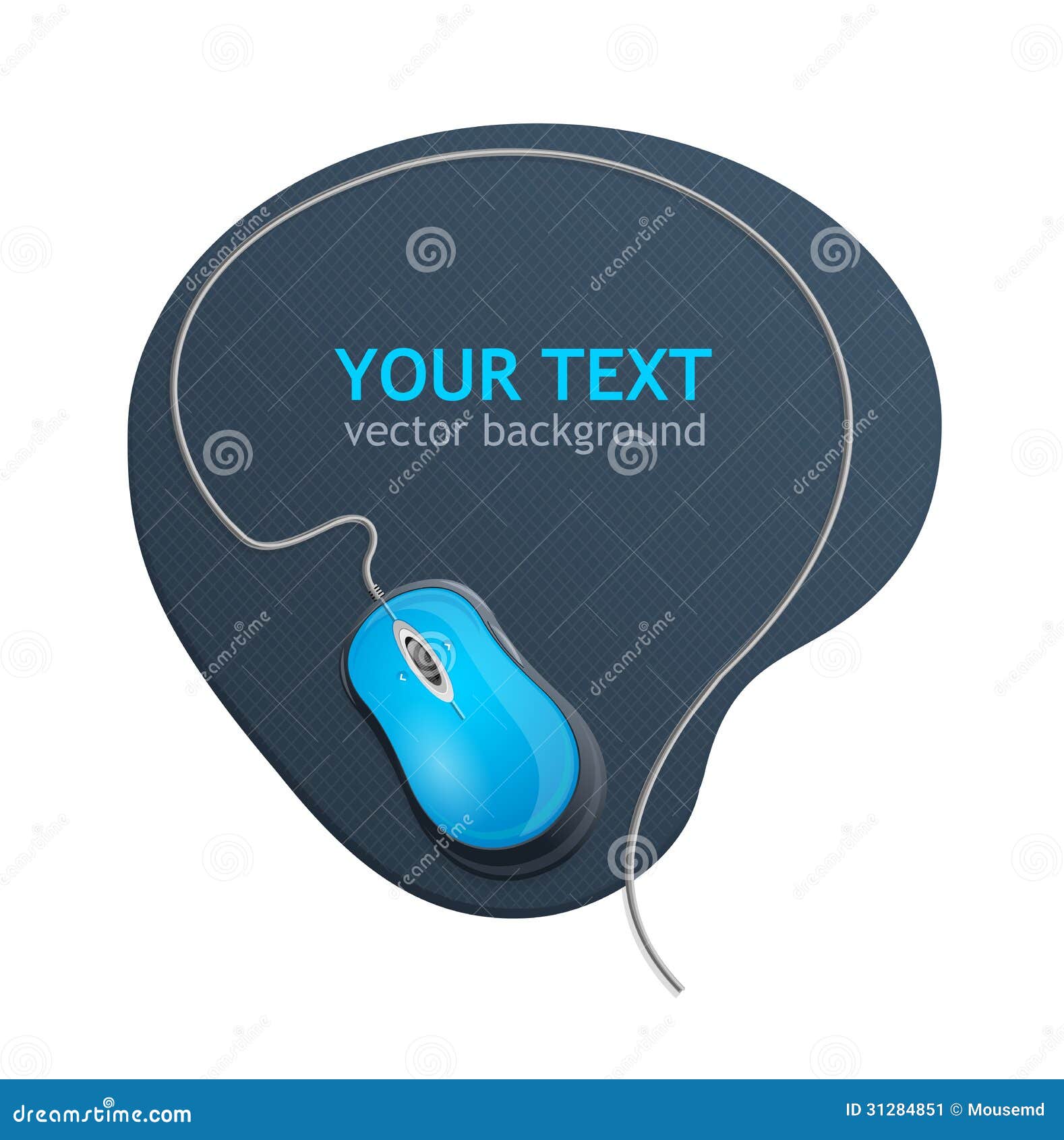 Vector computer mouse text stock vector. Illustration of instrument ...