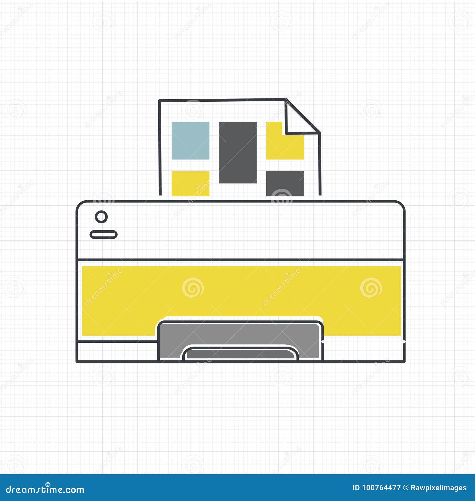 Vector of Computer Printer Icon Stock Vector - Illustration of isolated ...