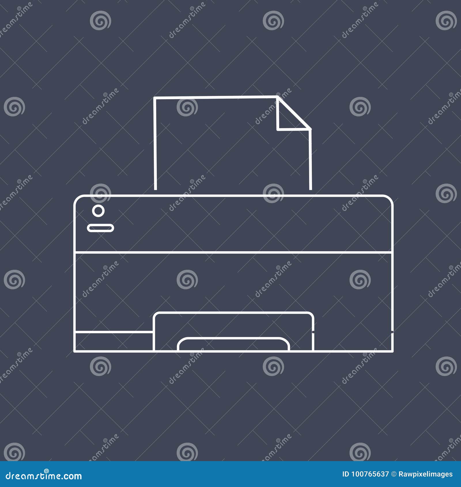 Vector of Computer Printer Icon Stock Vector - Illustration of icon ...