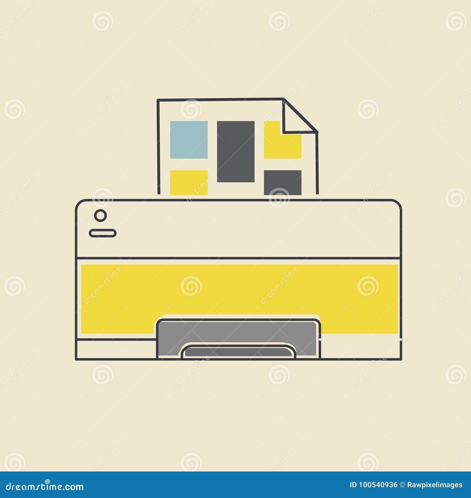 Vector of Computer Printer Icon Stock Vector - Illustration of sign ...