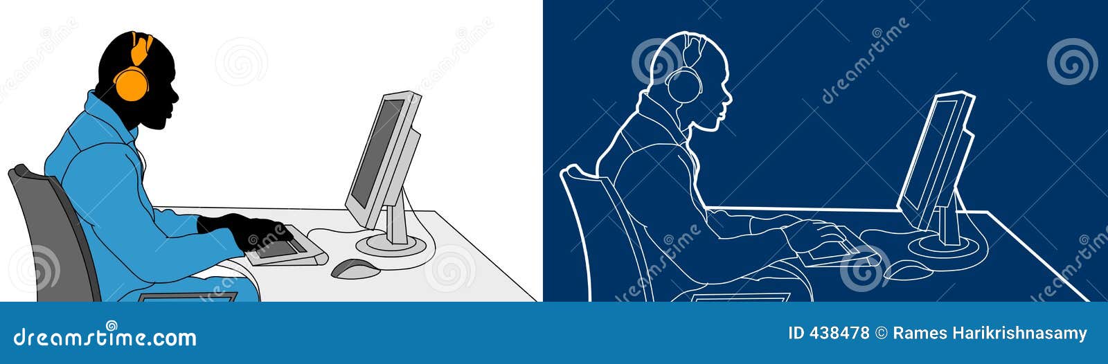 Vector Computer User Stock Illustrations – 110,959 Vector Computer User ...