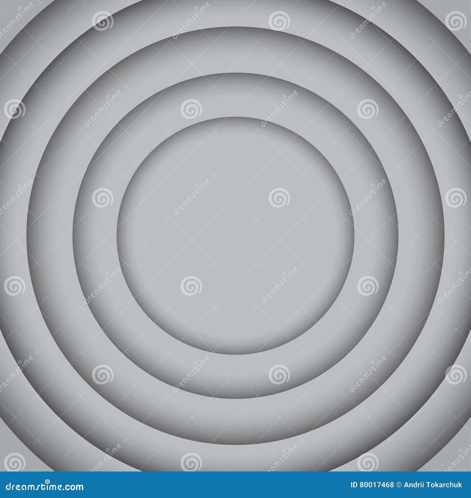 Vector Set With Concentric Circles Of Shiny Round Blank Templates, For ...