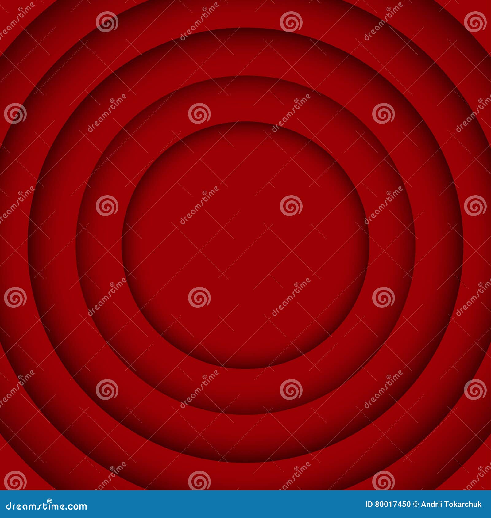Vector Concentric Red6 Circle. Red Background. Stock Vector ...