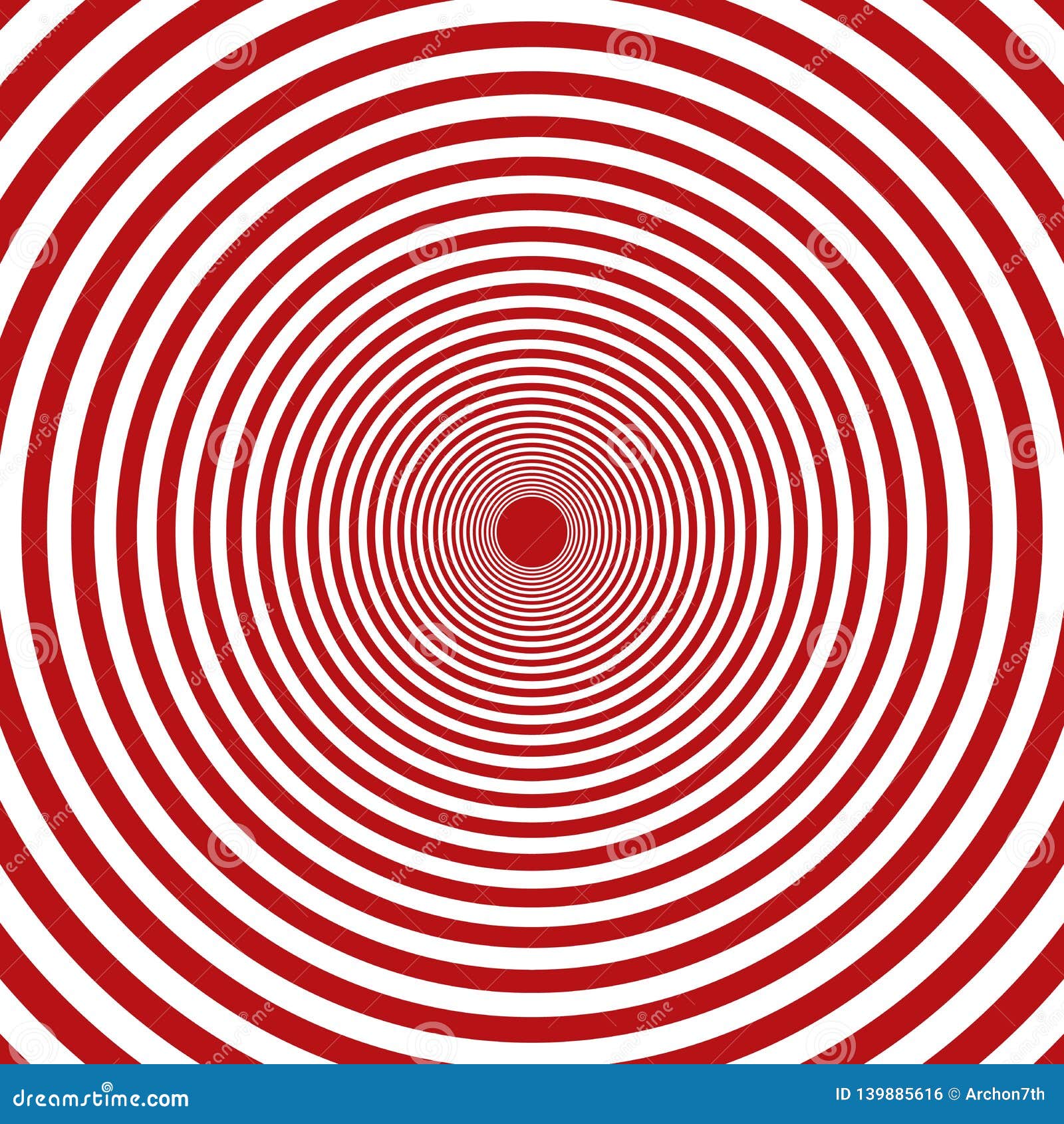 Vector Concentric Red and White Rounds Circles Elements Background ...