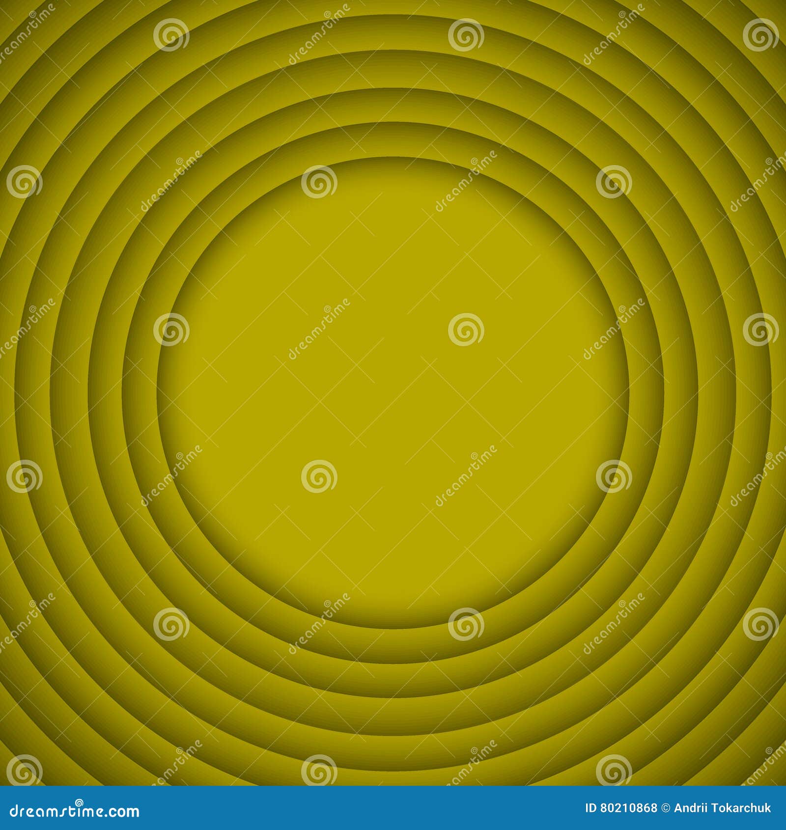 Vector Concentric Yellow Circle. Background. Stock Vector ...