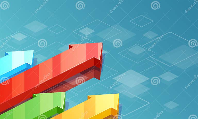 Vector Concept of Abstract 3D Statistics Background Stock Illustration ...