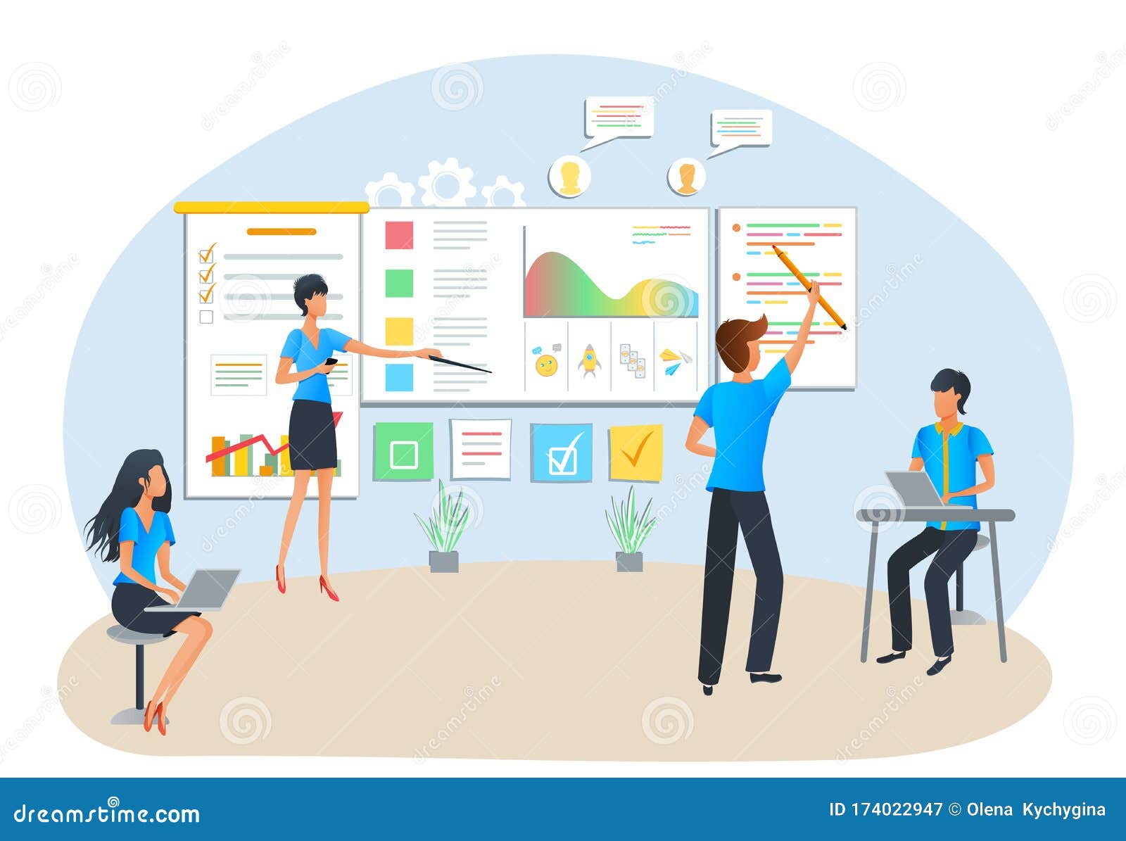 Vector Concept of Agile Project Management. Scrum Task Board. Team ... Vector Concept of Agile Project Management. Scrum Task Board. Team ...