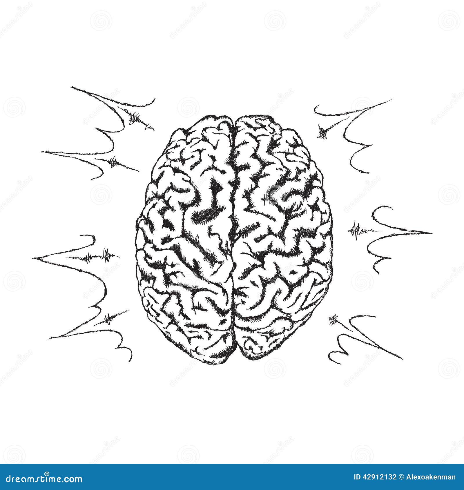 Vector Concept of Creativity with Human Brain. Stock Vector ...
