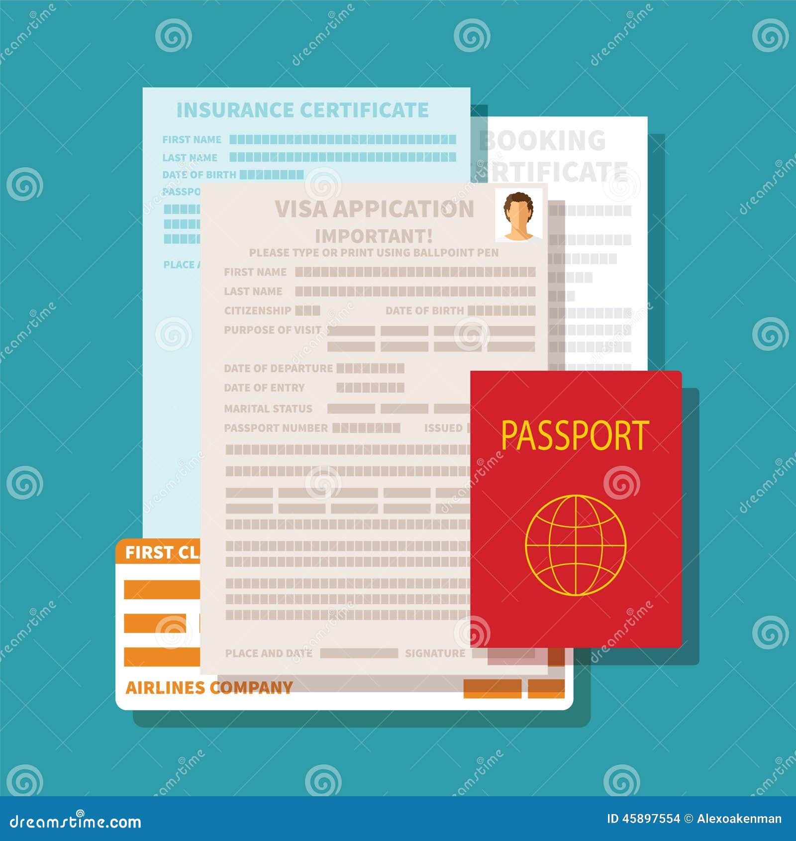 Visa Application Approved Form Shows Permit Or Passport Entry Visa ...