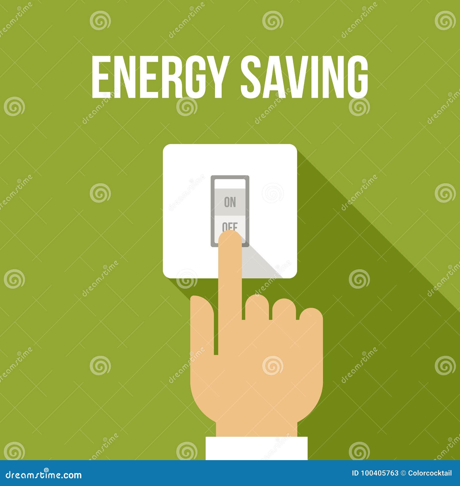 Energy saving stock vector. Illustration of concept - 100405763