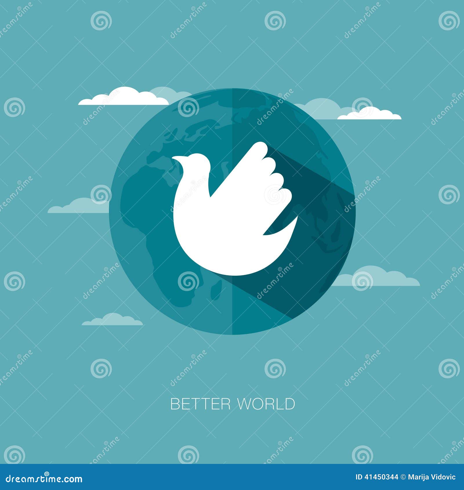 Vector Concept Illustration of Better World Stock Vector - Illustration ...
