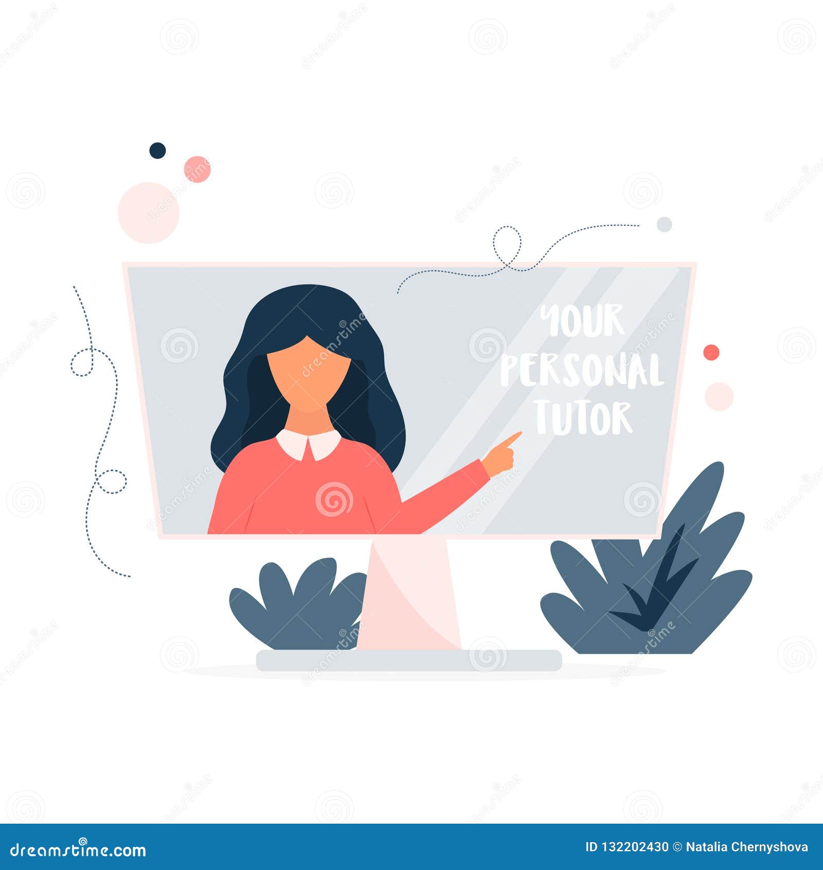 Vector Concept Illustration for E-learning Stock Vector - Illustration ...