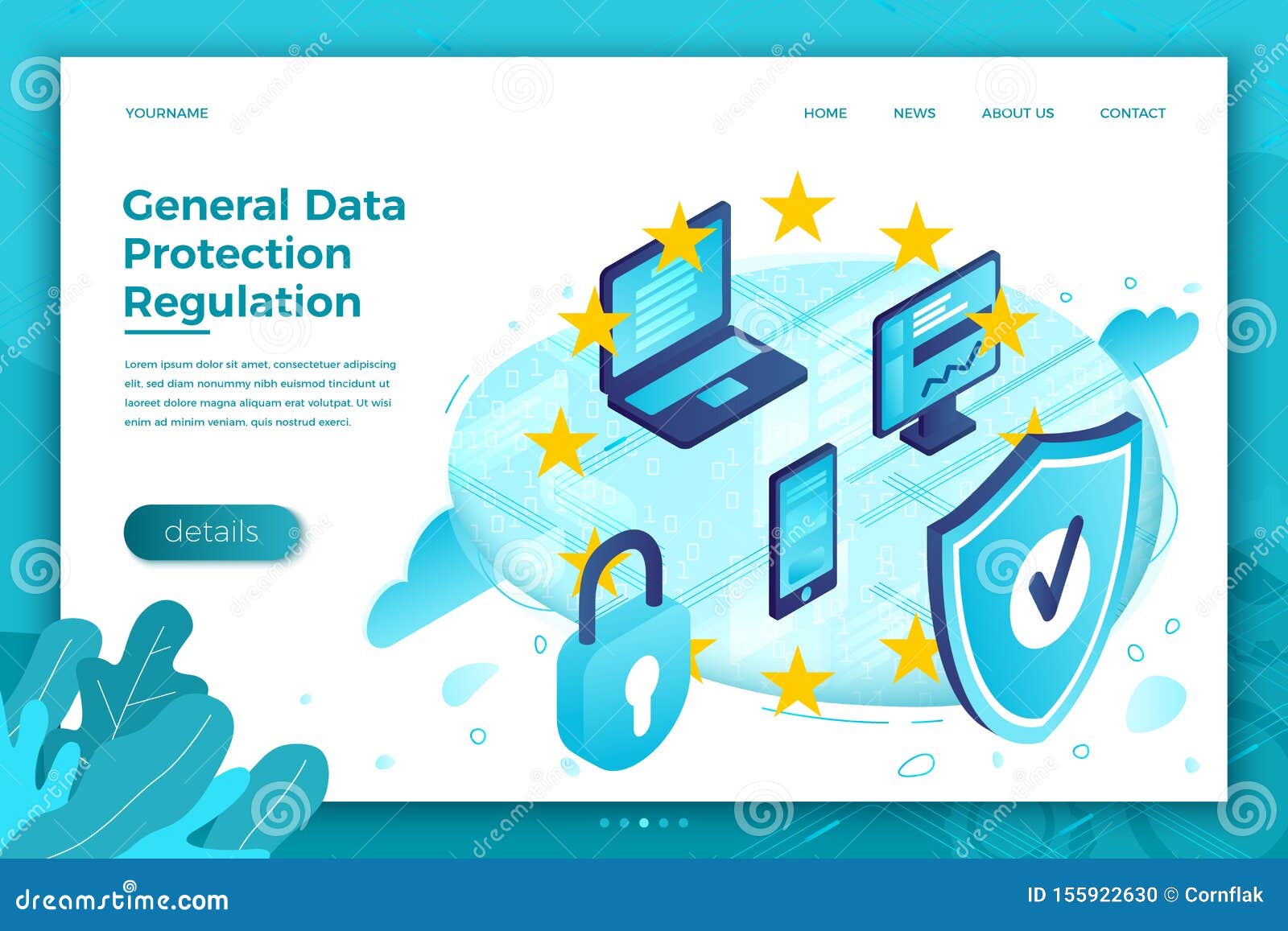 Vector Concept General Data Protection Regulation Stock Vector ...