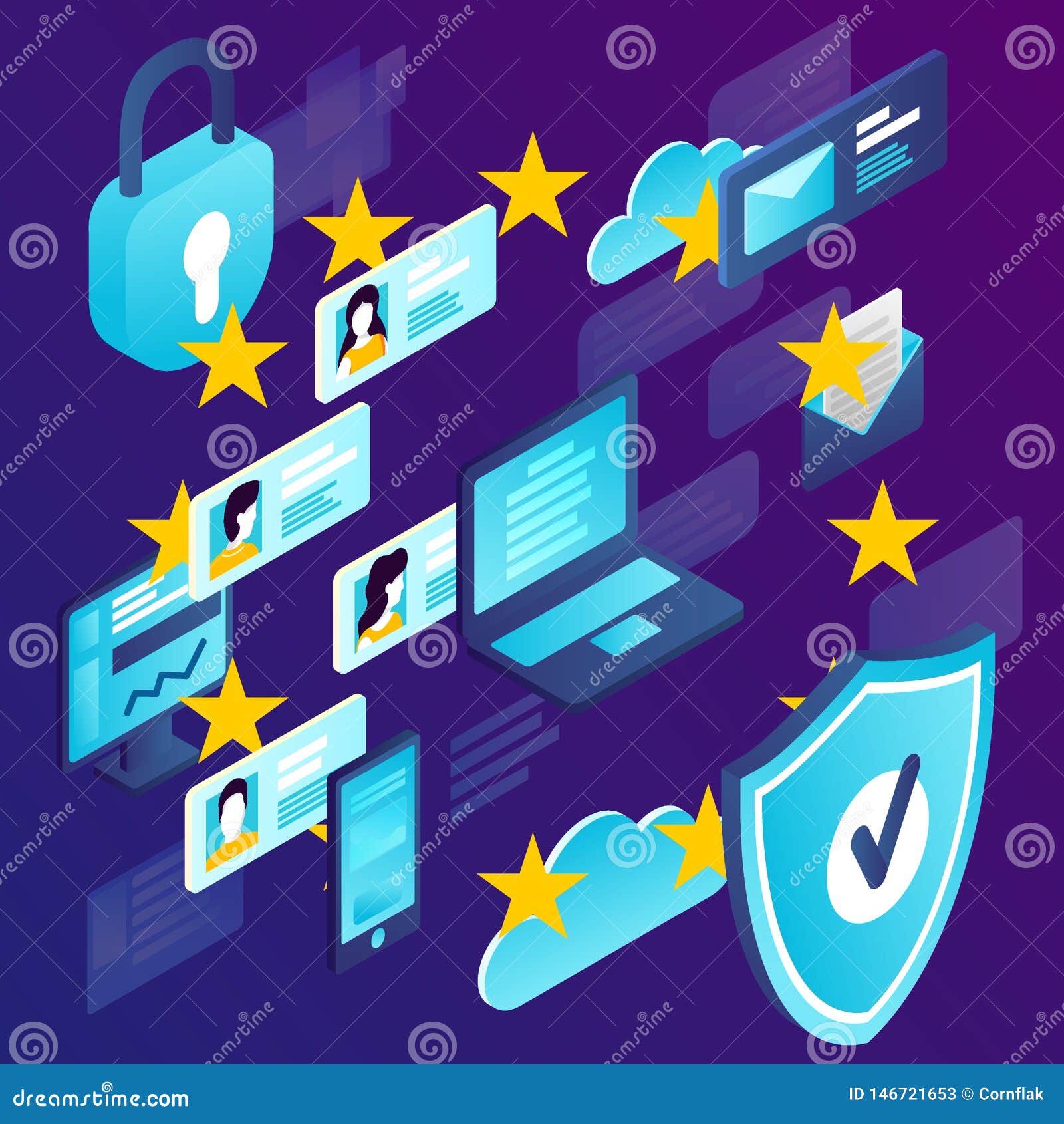 Vector Concept General Data Protection Regulation Stock Vector ...