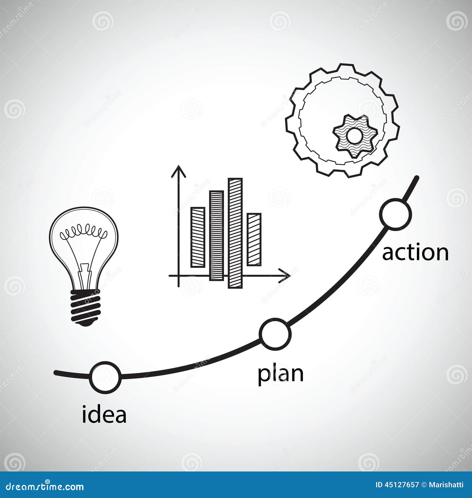 Vector Concept Illustration. Idea, Plan, and Stock Vector ...