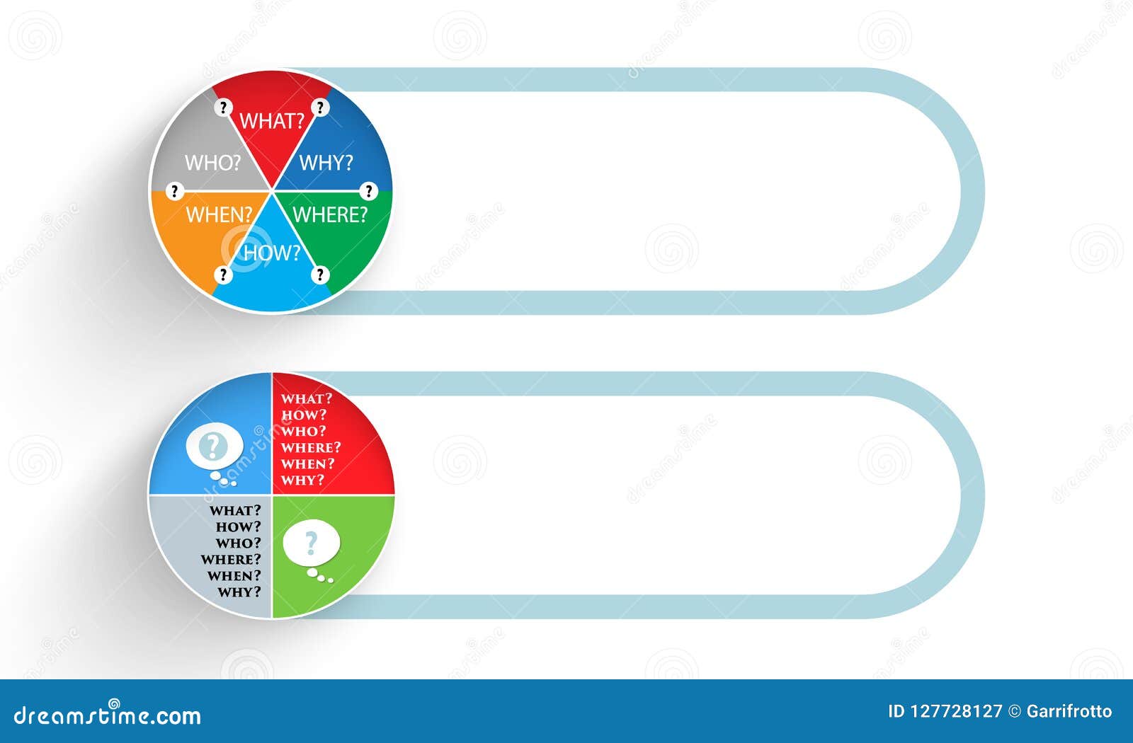 Two text frames stock vector. Illustration of answer - 127728127
