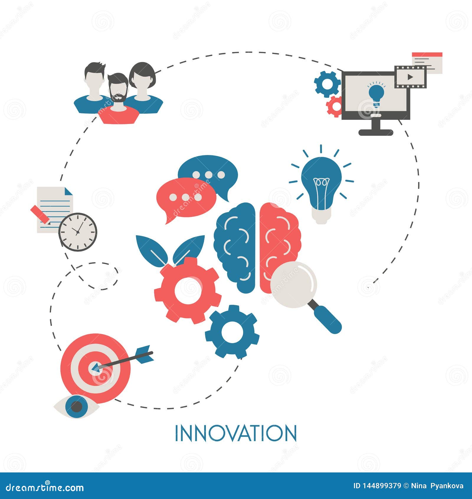 Vector Concept of Innovation Stock Vector - Illustration of learning ...