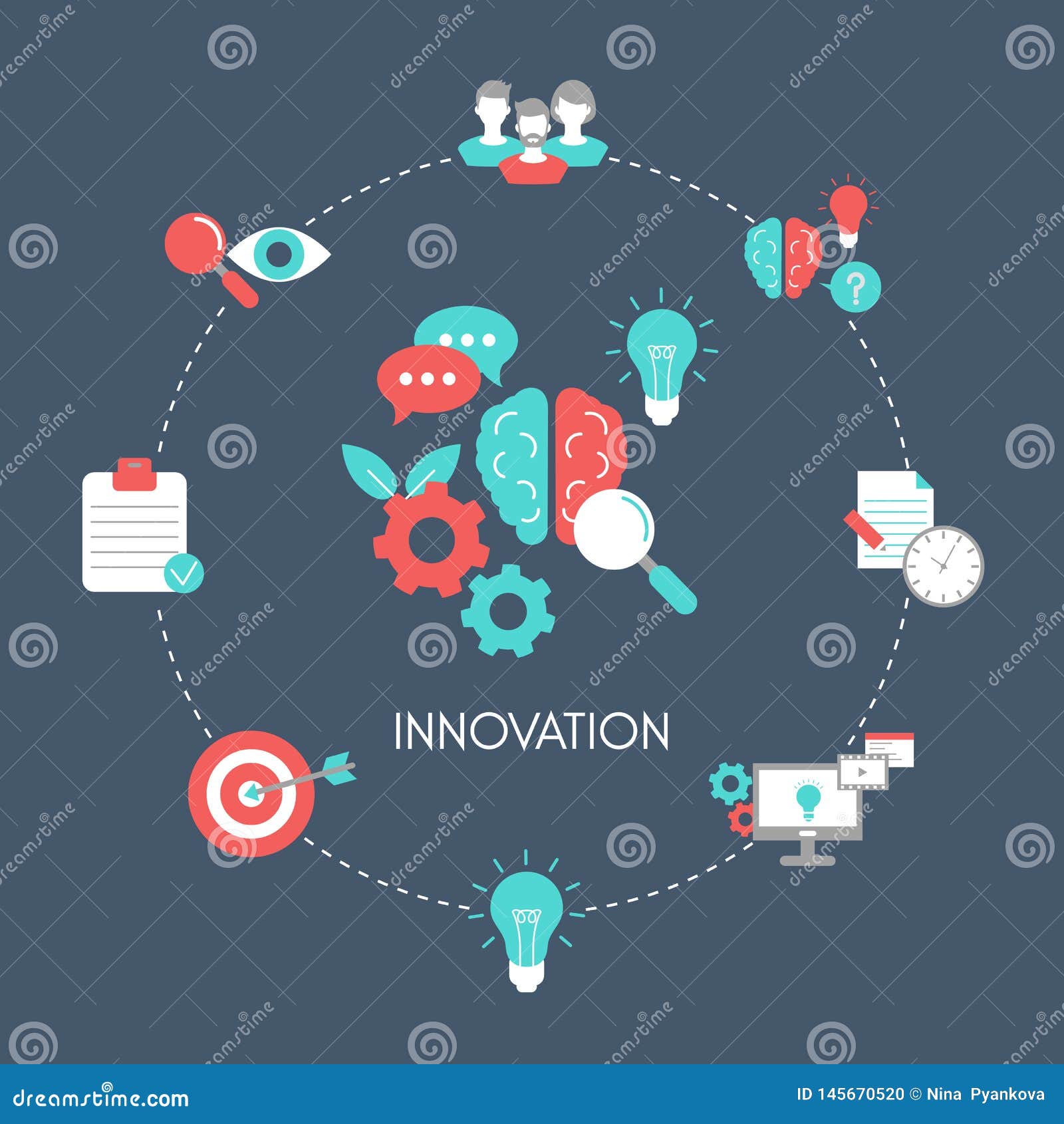 Vector Concept of Innovation Stock Vector - Illustration of background ...