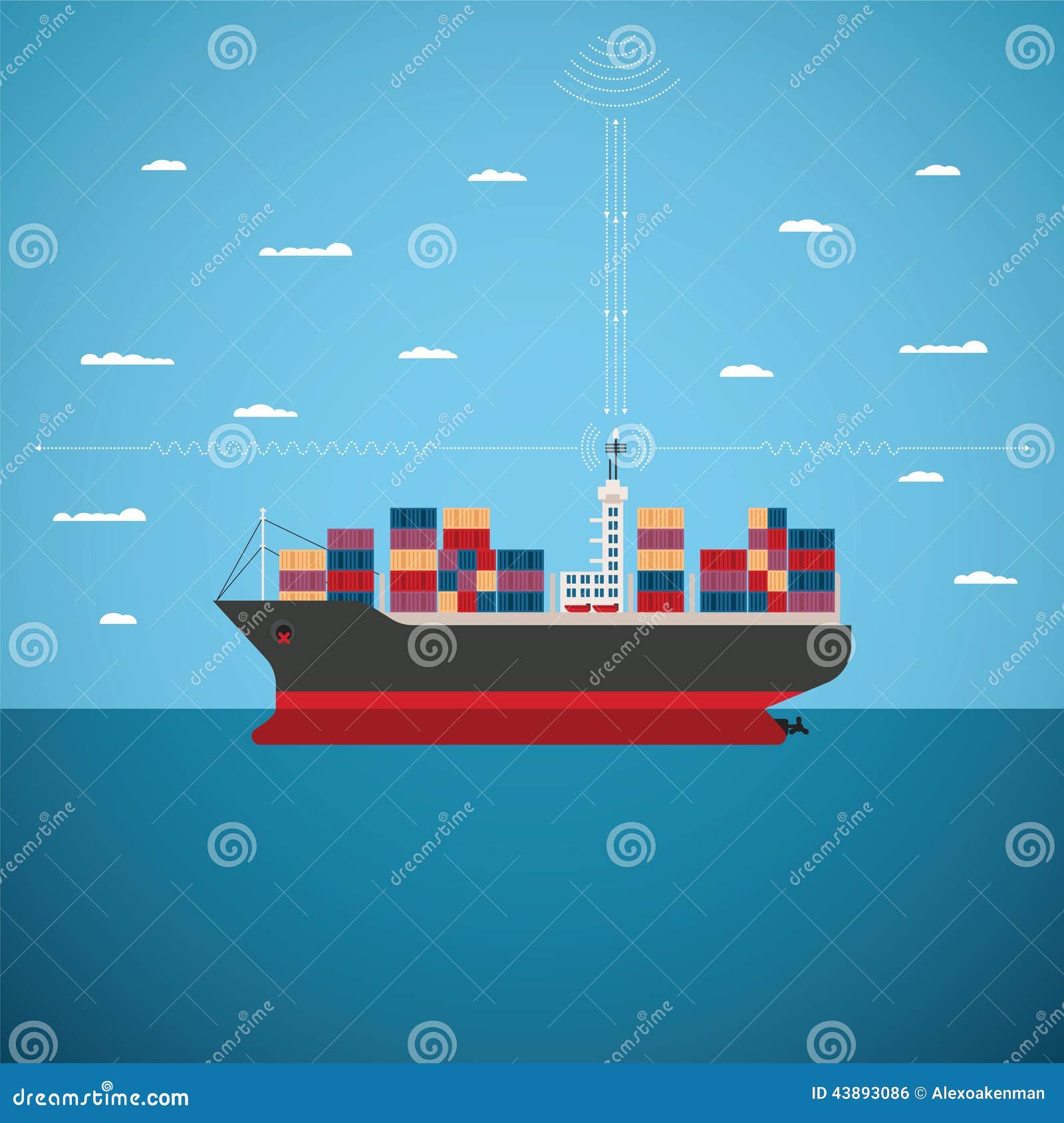 Freight Shipping In Puerto Rico Concept. Harbor Cranes With Cargo ...