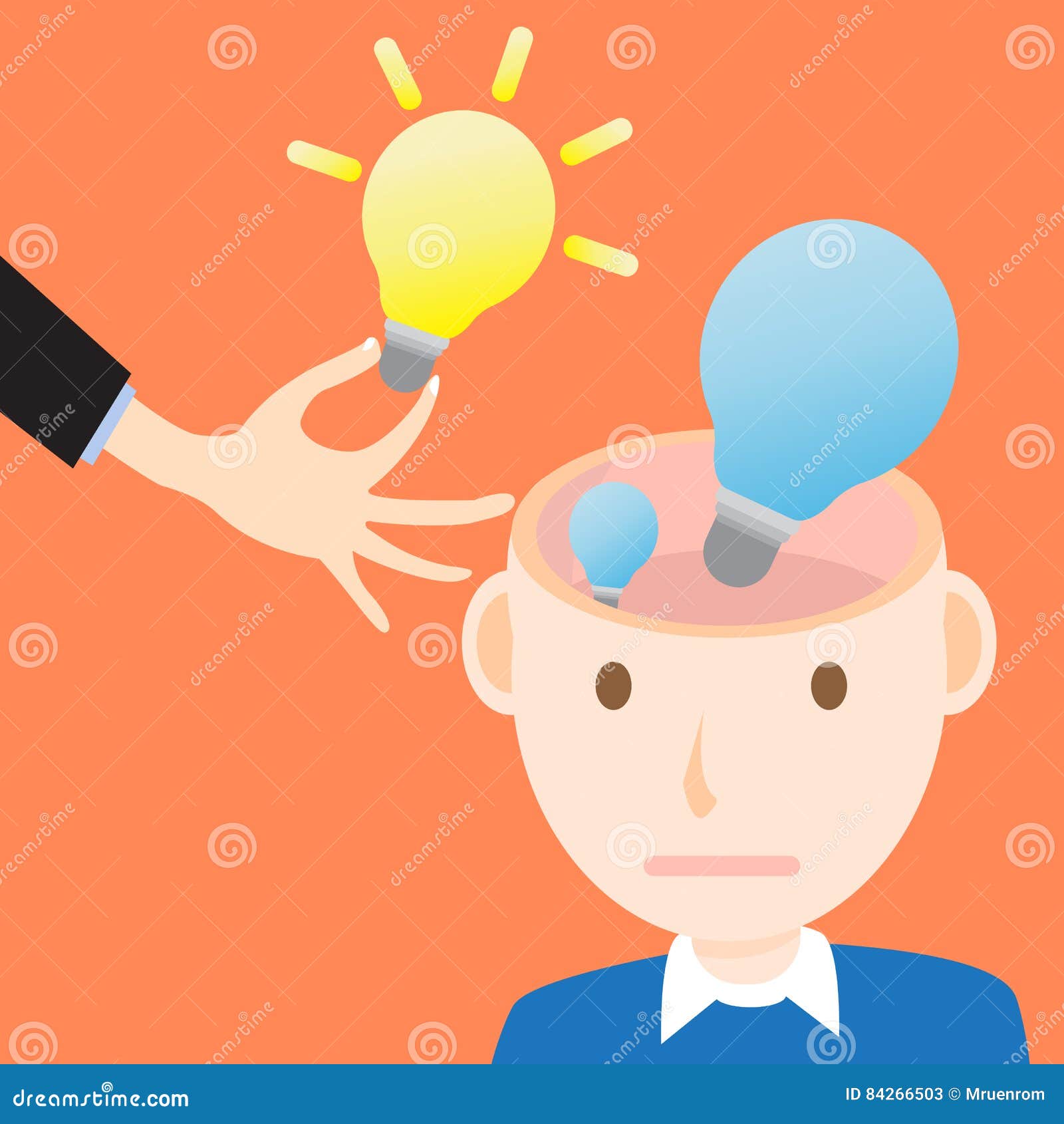 Vector Concept Search for New Ideas Stock Vector - Illustration of flat ...