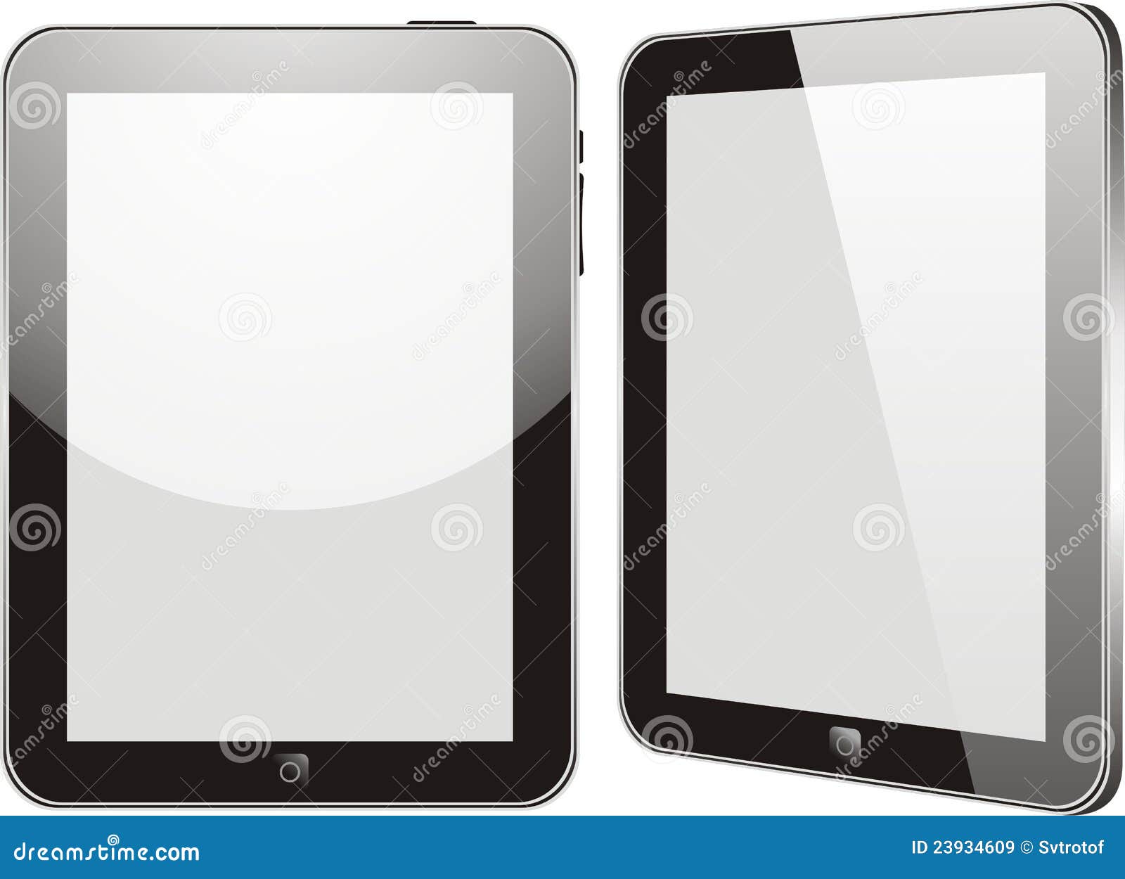 Vector concept tablet stock vector. Illustration of display - 23934609