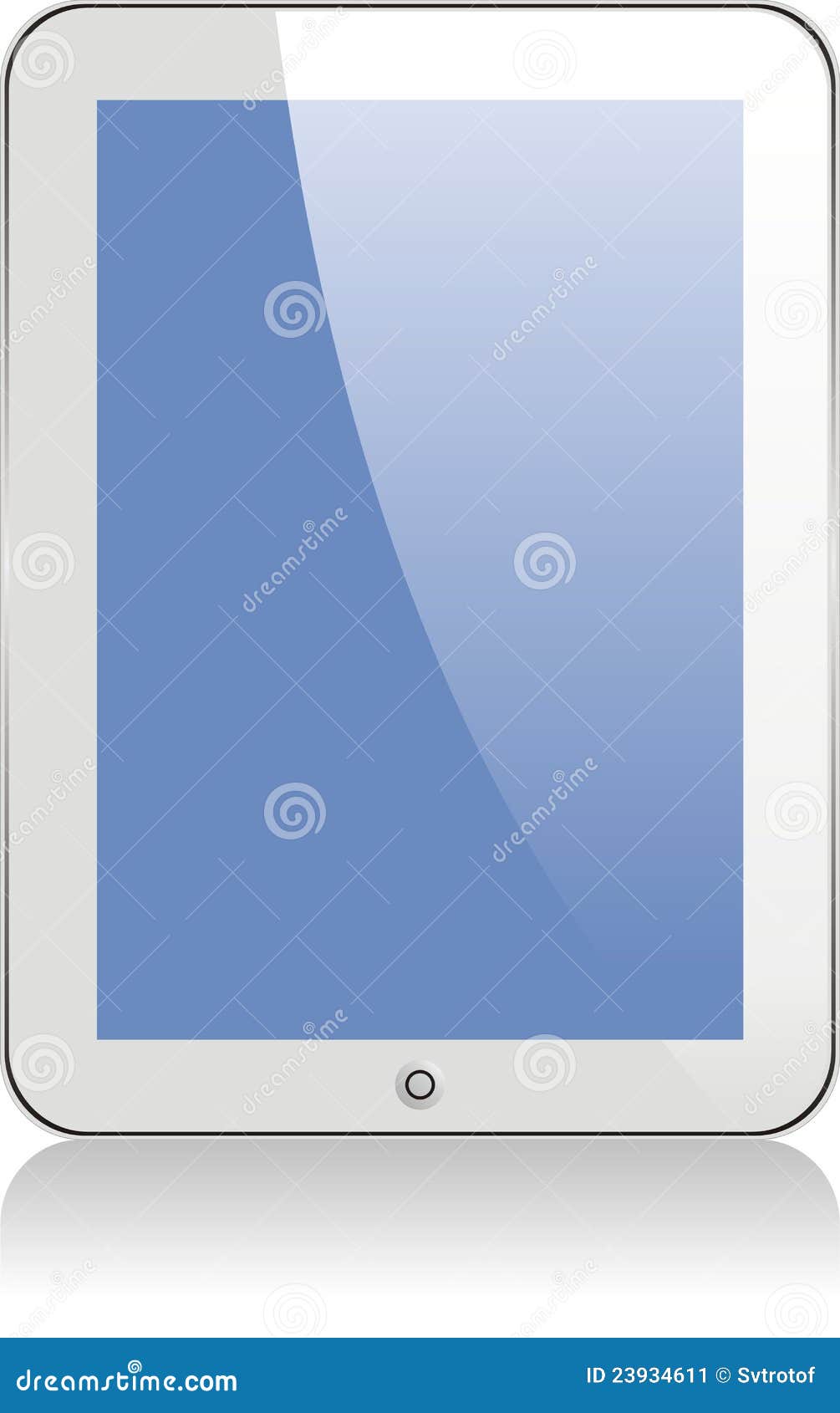 Vector concept tablet stock vector. Illustration of equipment - 23934611