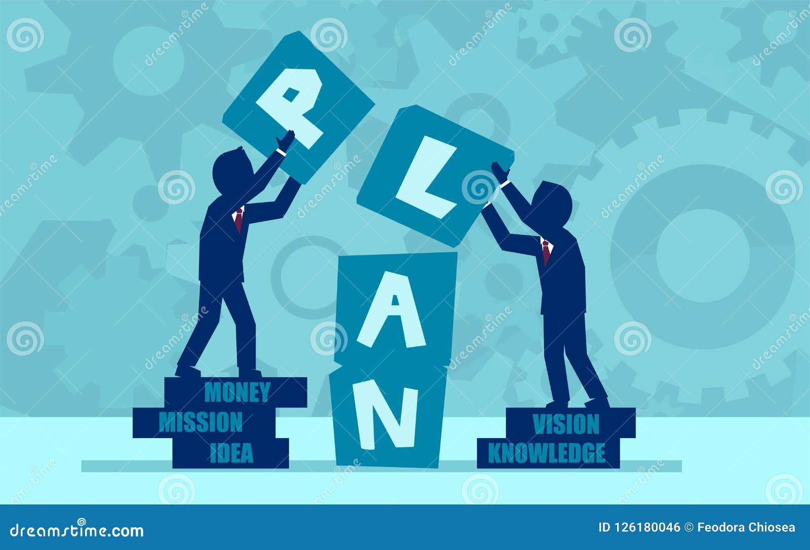 Vector Concept of Teamwork and Partnership Stock Vector - Illustration ...
