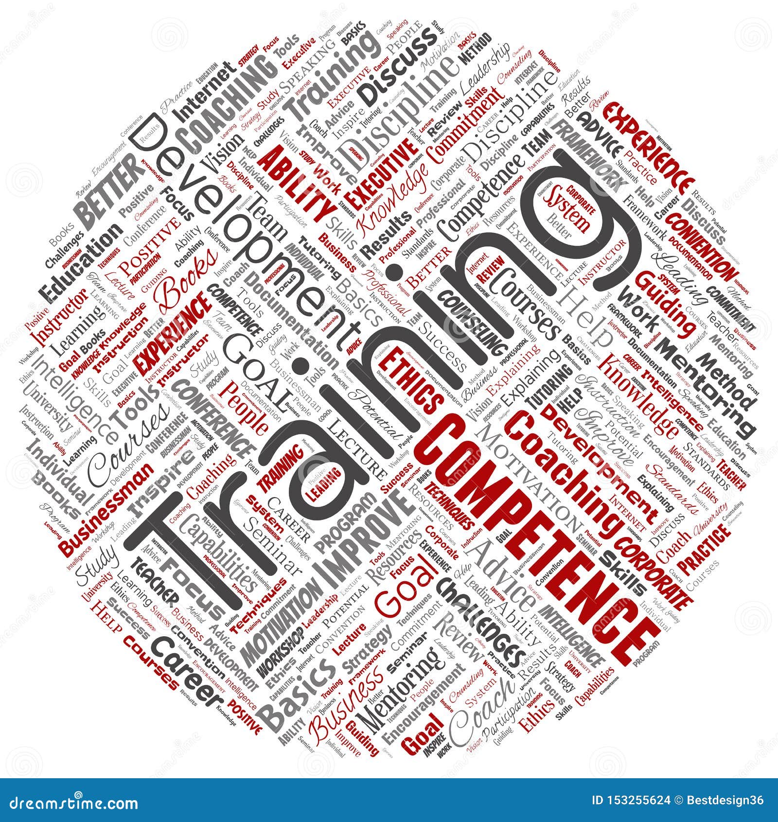 Vector Training, Coaching or Learning, Study Round Circle Stock Vector ...