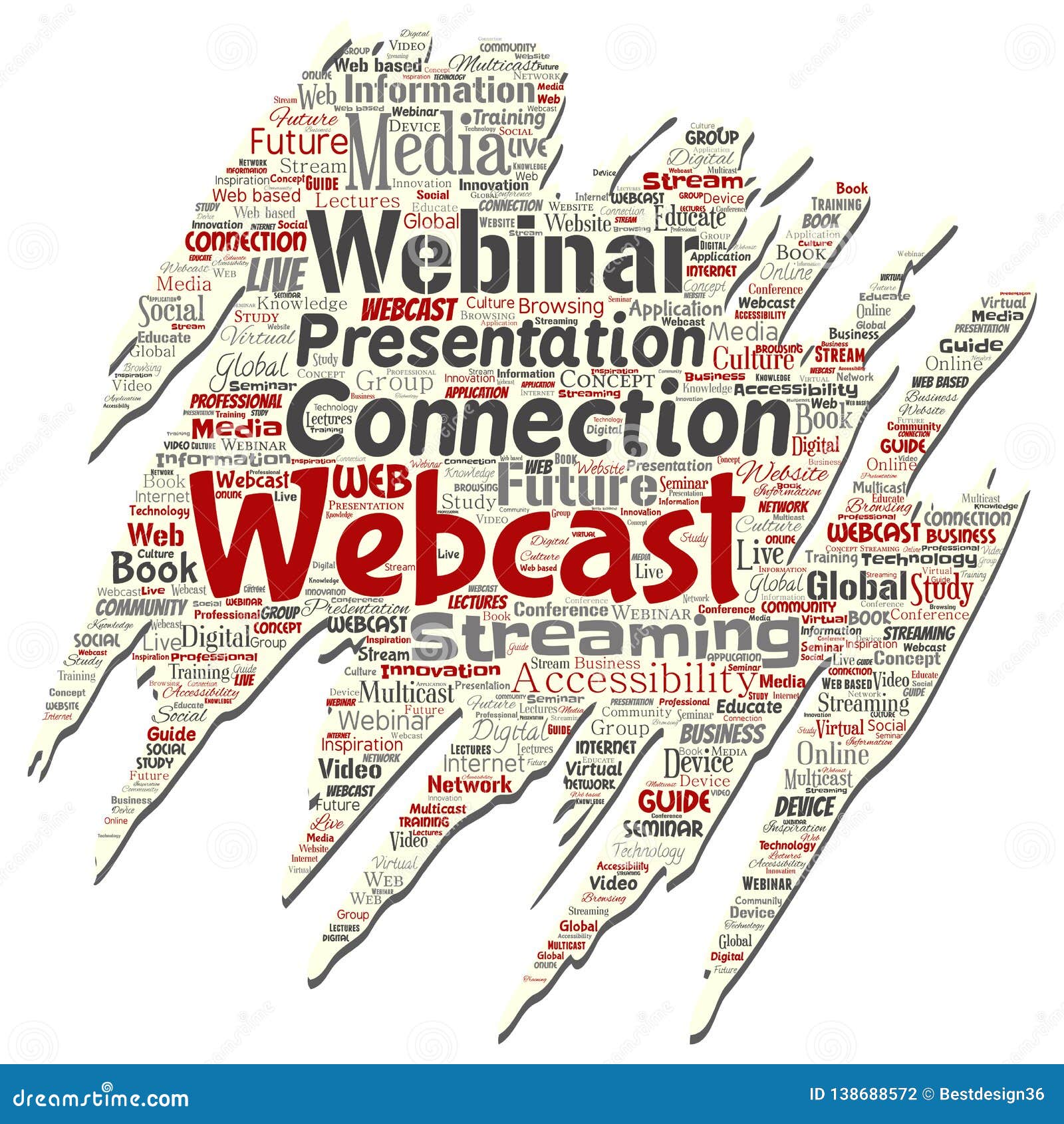 Vector webcast or webinar stock vector. Illustration of social - 138688572