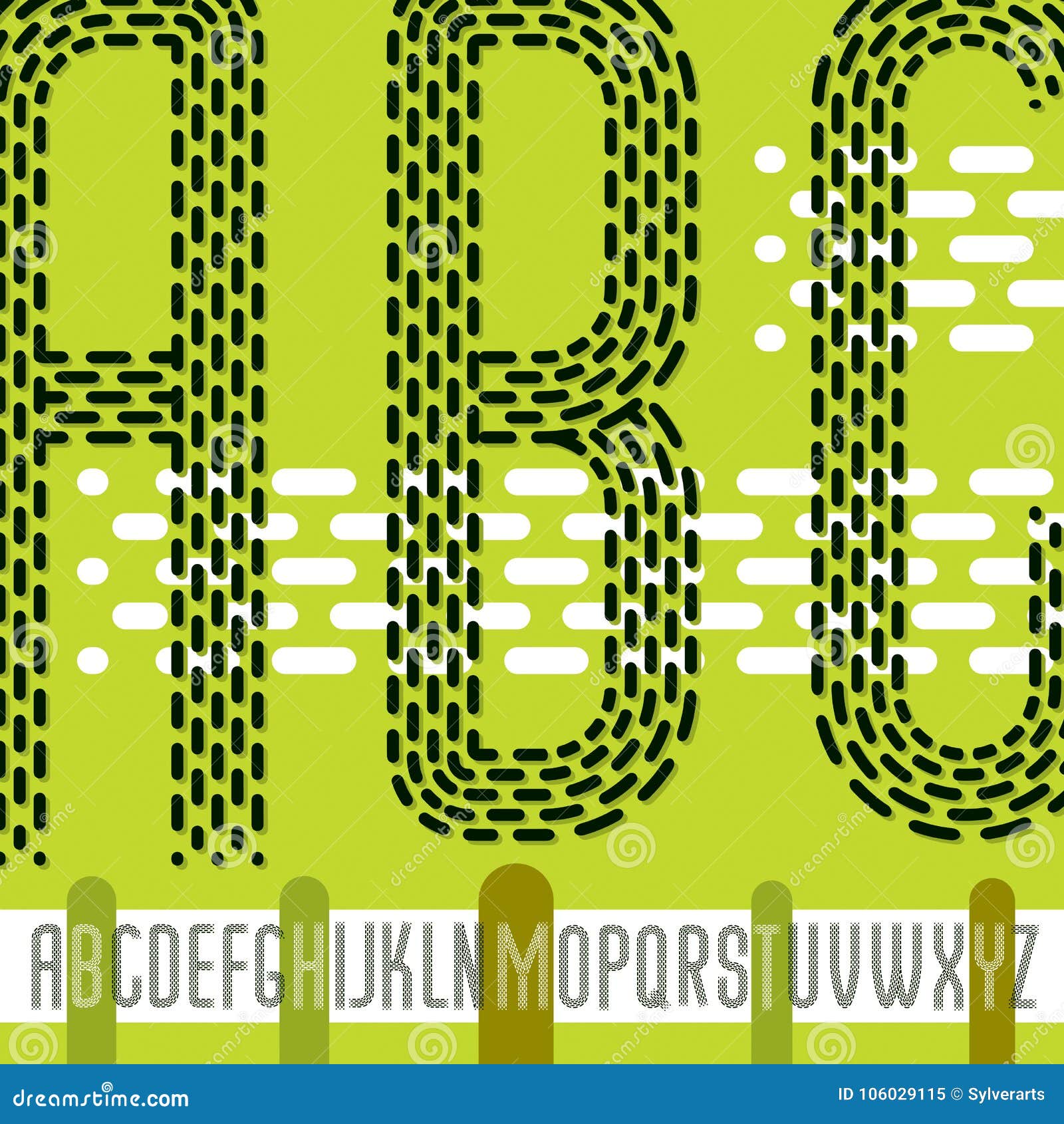 Vector Condensed Upper Case Modern Alphabet Letters, Abc Set. Rounded ...