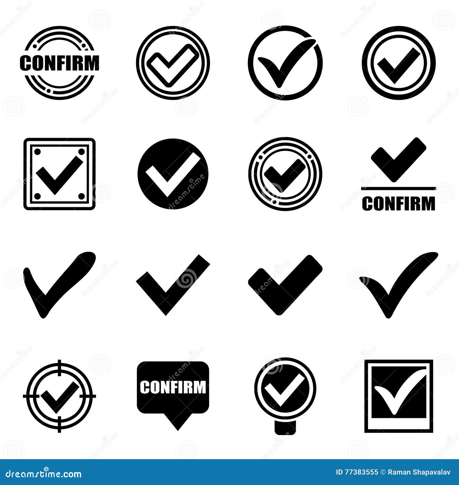 Vector Confirm Tick Icon | CartoonDealer.com #139405470
