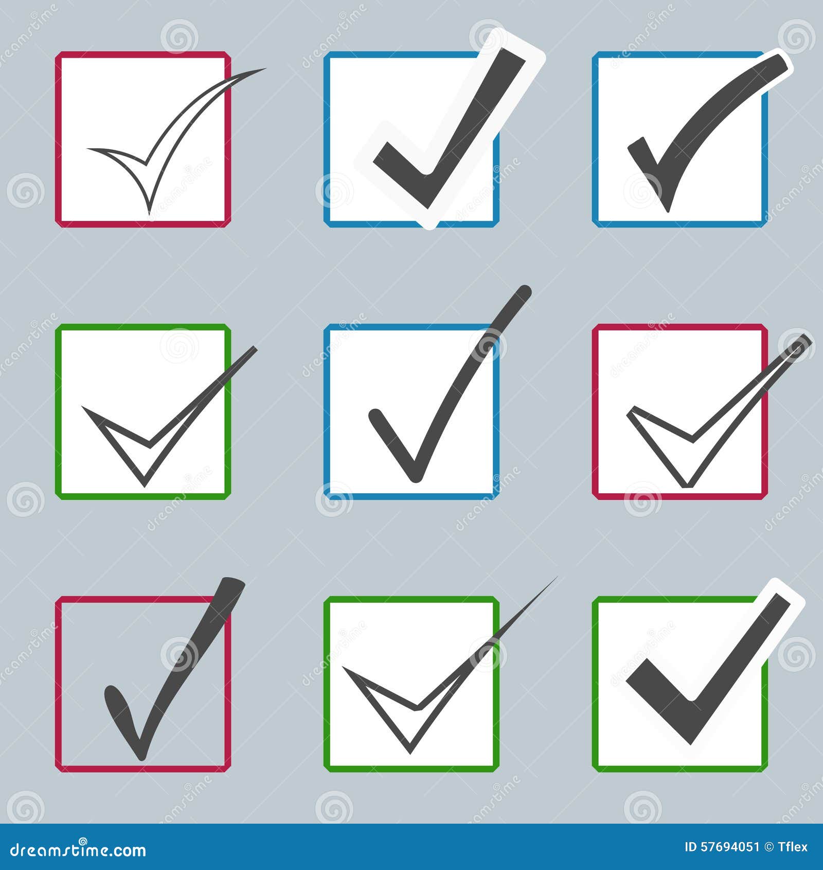 Vector Confirm Tick Icon | CartoonDealer.com #139405470